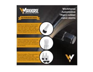 TR413 With Full Chrome Sleeve Passenger Tire Valves PACK OF 4 - Workhorse Automotive Products