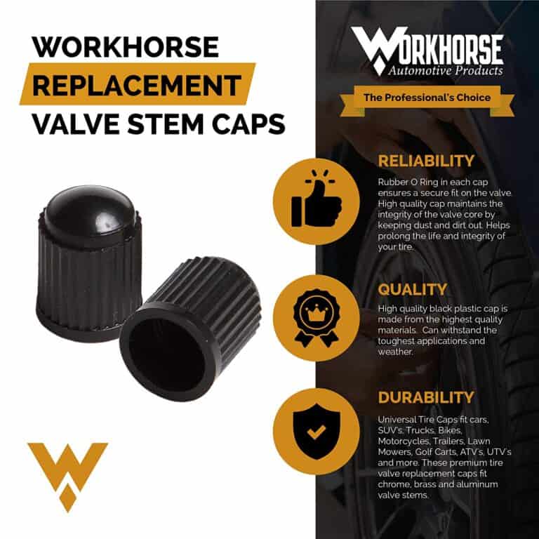 Replacement Valve Stem Caps Pack Of 50 - Workhorse Automotive Products