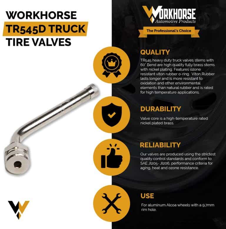 TR545D Truck Tire Valves Pack Of 10 - Workhorse Automotive Products