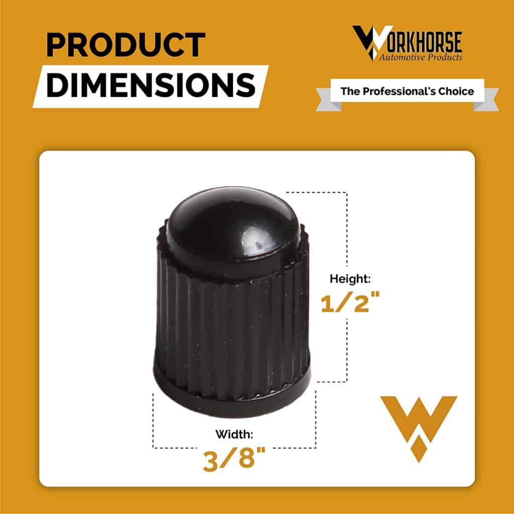 Replacement Valve Stem Caps Pack Of 50 - Workhorse Automotive Products